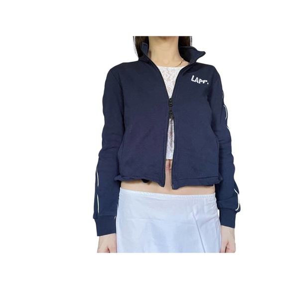 LAPP. | Jackets & Coats | Lapp Double Zipper Track Jacket Cropped ...